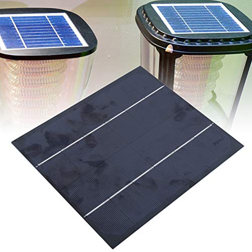 Solar Panel Charger, 6W 6V Monocrystalline Silicon Solar Panel Outdoor DIY Solar Panel Battery Charger Power Supply