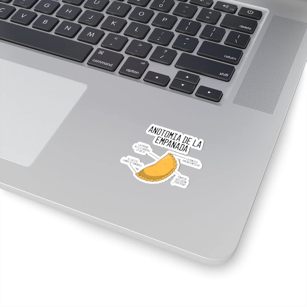 Teegarb Letter Blanket Sticker Decal Novelty Empanada Sandwiches Spread Sayings Spanish Cuisine Humorous Breads Stickers for Laptop Car 6" × 6" / Transparent