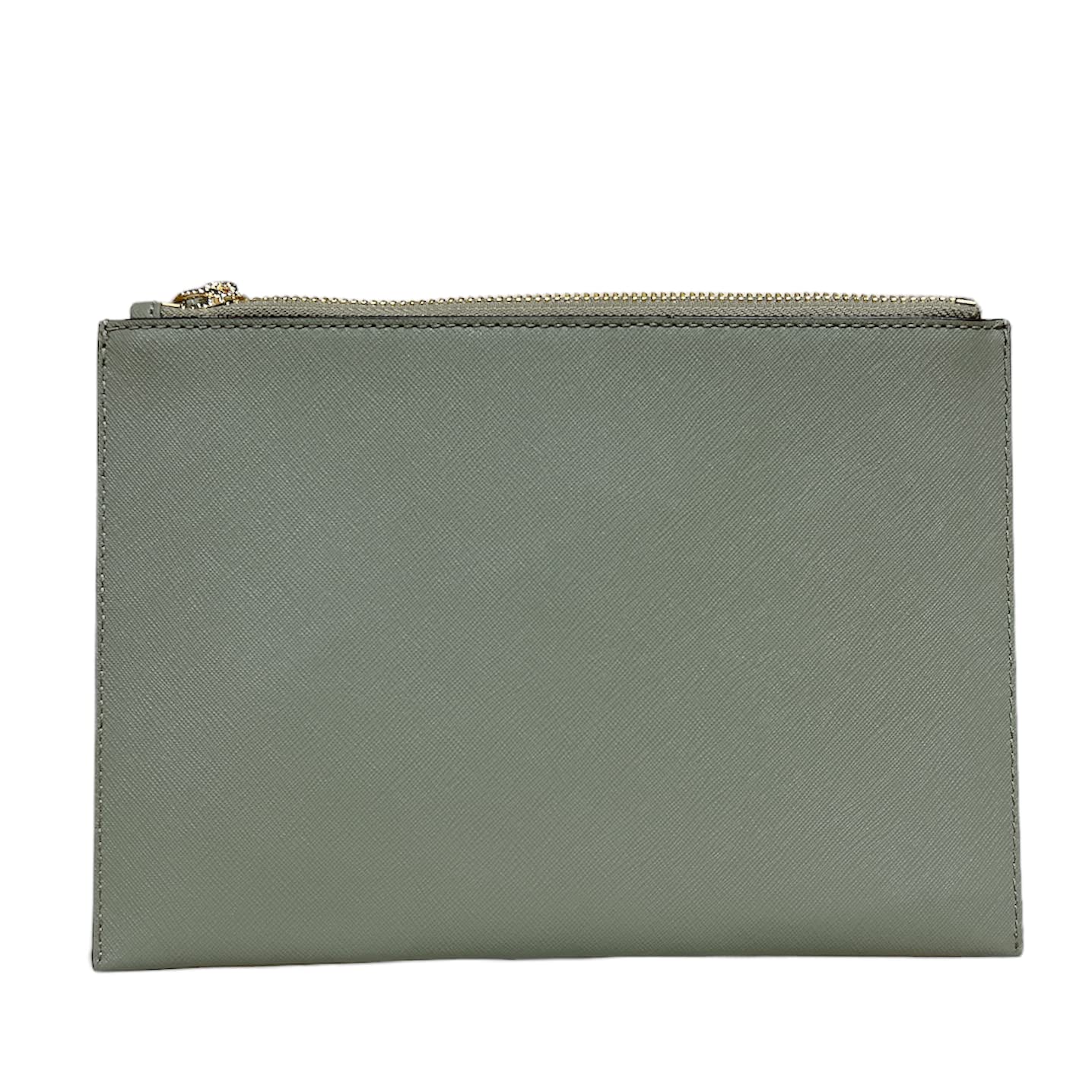 MICHAEL KORS Jet Set Travel XL Zip Clutch Wristlet Clutch Army Green Leather