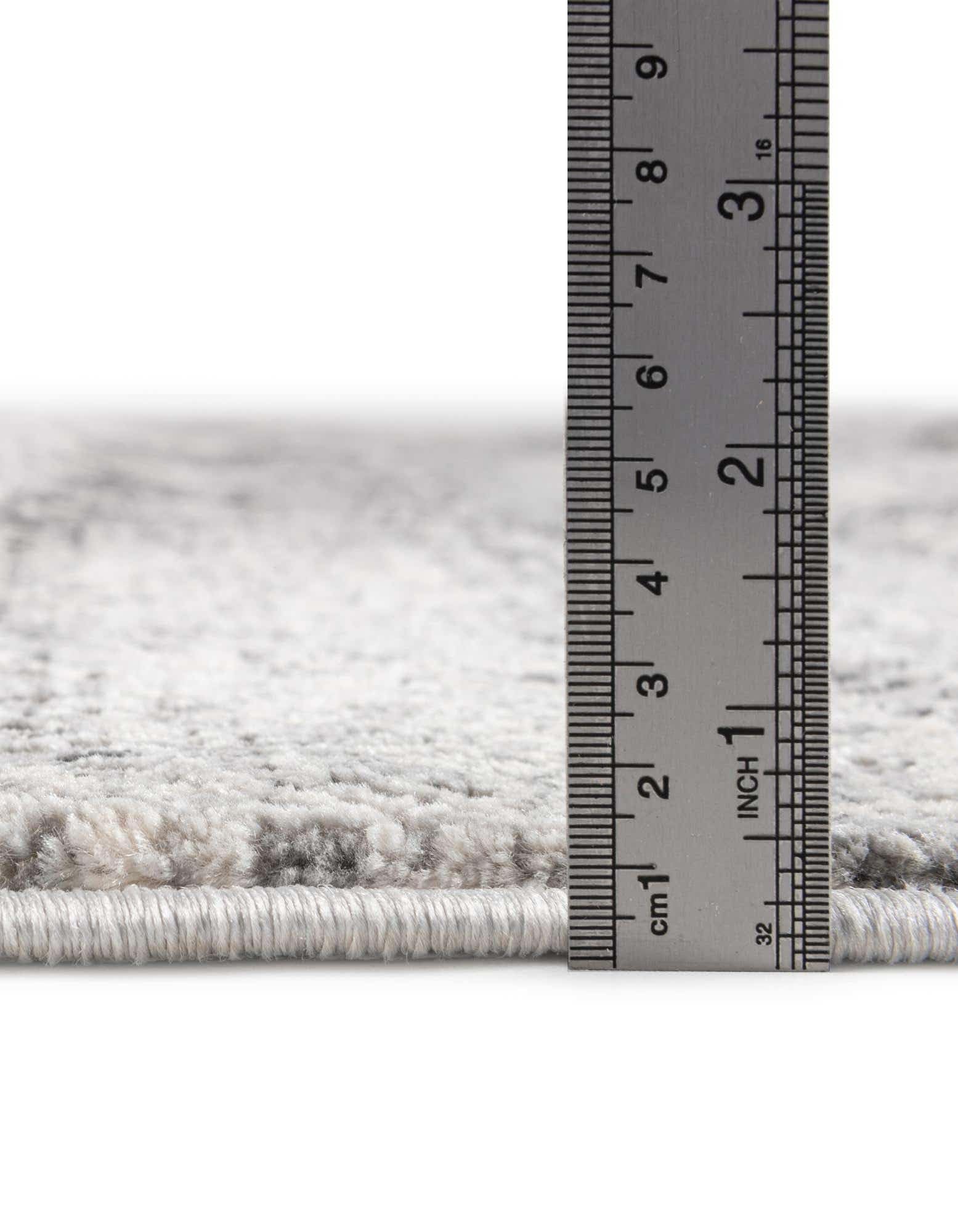 Unique Loom Finsbury Collection Area Rug - Sarah (9' x 12' Rectangle, Gray/ Ivory)