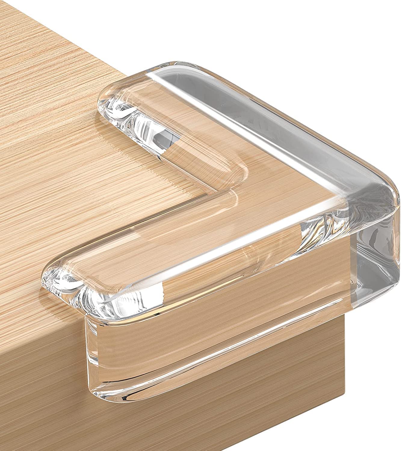 Revolution Studio Corner Protector for Baby, Baby Proof Bumpers & Cushion to Cover Sharp Furniture & Table Edges - Clear and Transparent