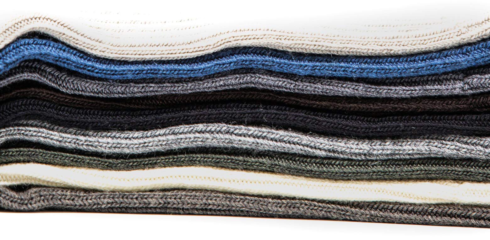 J.B. Field’s 96% Merino Wool Breathable Wrinkle Resistant Non-binding Casual Sock, 3 Pack (Medium (5-9 Shoe), Natural)