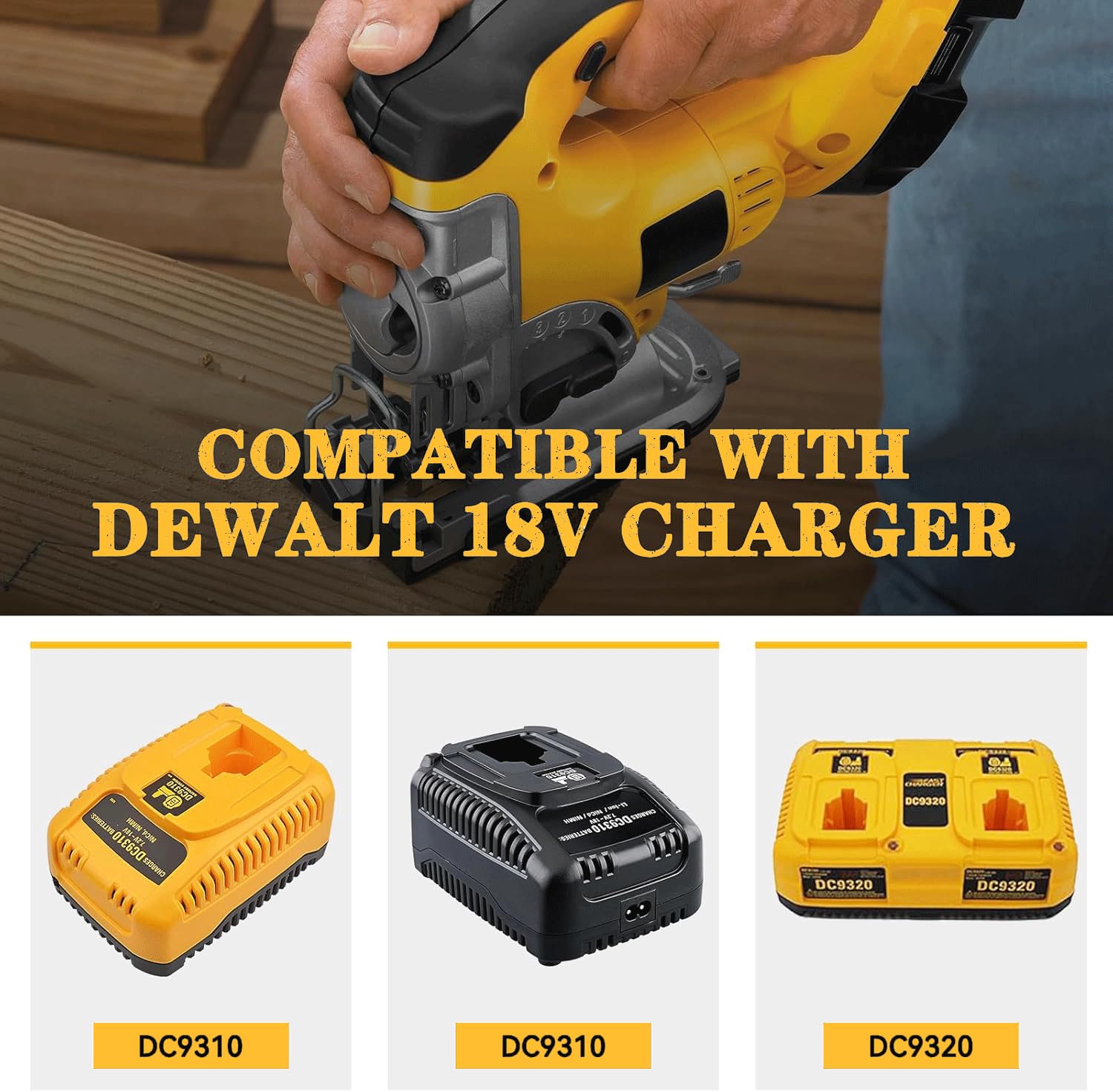 Xmenany 2Pack 6.0Ah Lithium ion DC9096 Battery Replacement for Dewalt 18V Battery XRP DC9098 DC9099 DE9096 DE9095 DW9096 DW9098 DW9095 DC9182