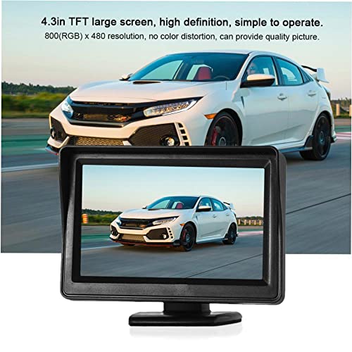 sowinkel 4.3in Car Display Monitor 800x480 Resolution PAL NT-SC IP65 Waterproof Media Player