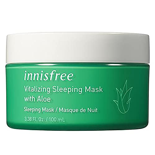 innisfree Aloe Vitalizing Sleeping Mask Overnight Face Treatment, 3.38 Fl Oz (Pack of 1)