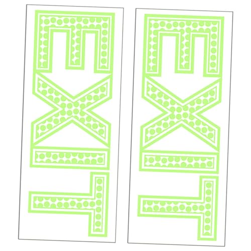 Veemoon 1set Export Sticker Stickers Signs Exit Sign Floor Guide Sticker Shopping Mall Exit Decal Way Indicator Sticker Indicator Floor Sticker Exit Sticker Direction Sticker The 2sheets