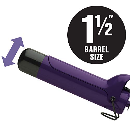 Hot Tools Professional Ceramic + Tourmaline Curling Iron/Wand for Healthy Looking Curls, 1 ½ Inches