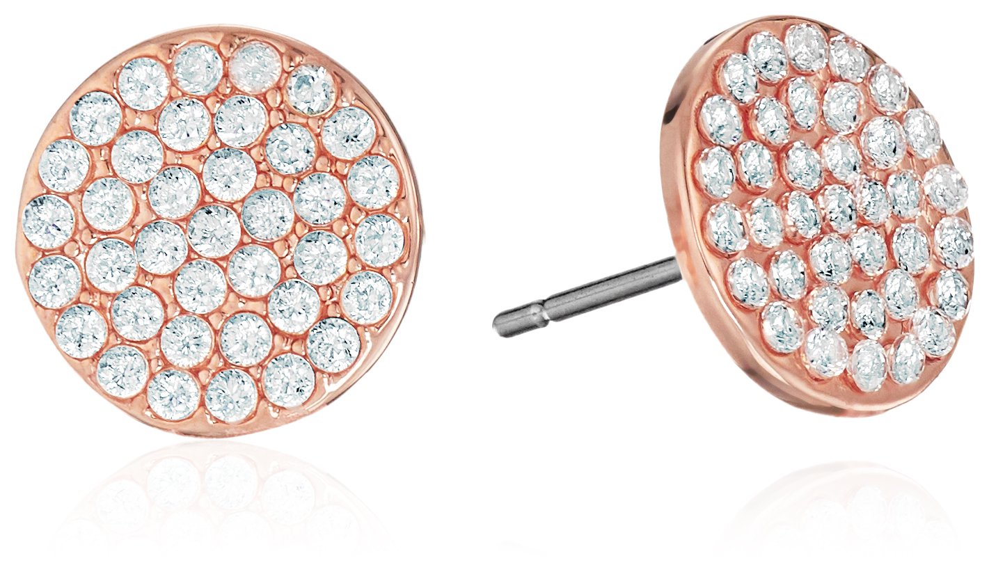 kate spade new york "Pave Studs" Shine On Pave Clear/Silver Stud Earrings