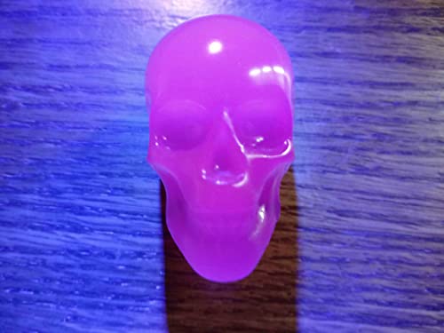 Purple Skull Cabinet Knobs/Drawer Knobs (Black Light Activated) (Set of 2)