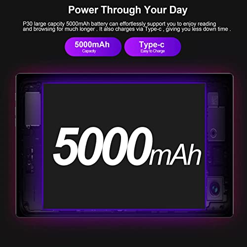 Pomya Tablet, 10.1 Inch Blue Tablet, 4G LTE IPS LCD Tablet for 11, 4GB RAM 64GB ROM Dual SIM Tablet, Octa Core CPU PC Tablet for Game, Study, Work
