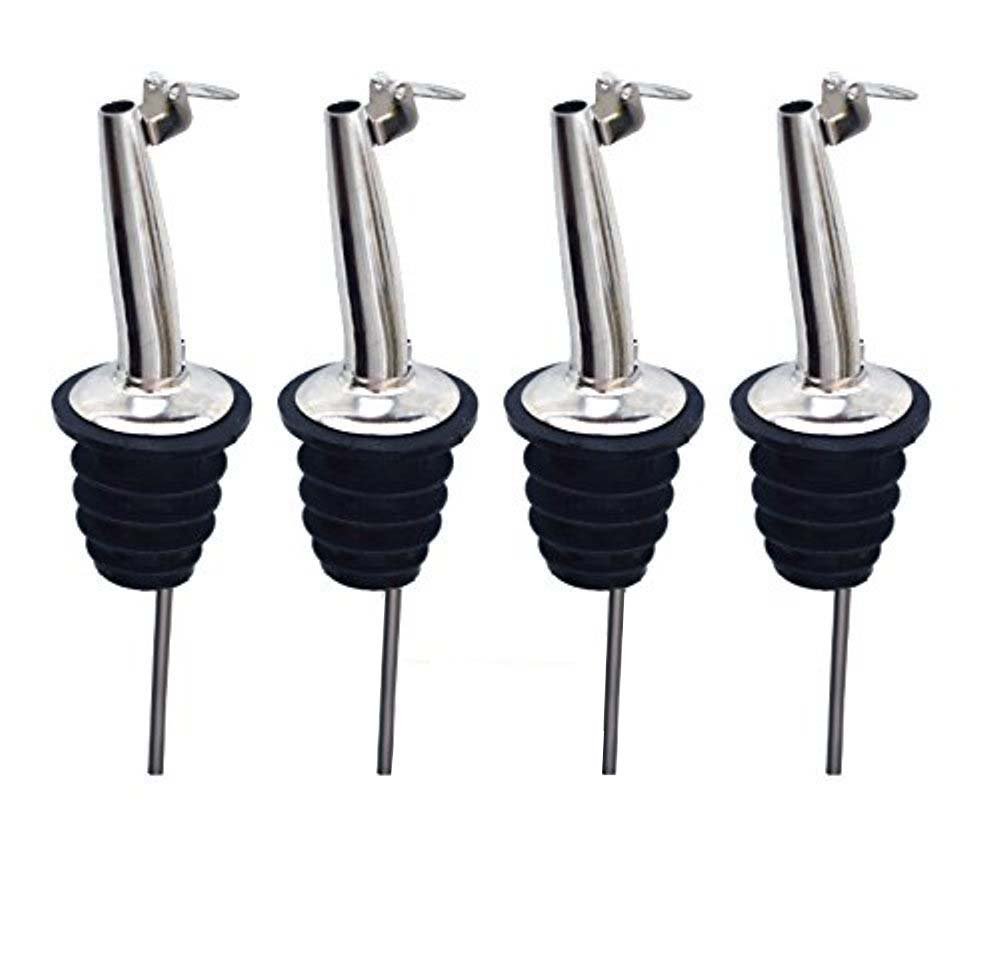 Perfect Pour: Tapered & Hinged Flip Top Pourer, Pack of 4