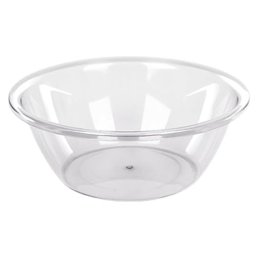 Transparent Wash Basin, Thick PET Plastic, Sturdy Large Capacity, Multifunction, Round Clear Dish Tub for Home Kitchen Bathroom (Large)