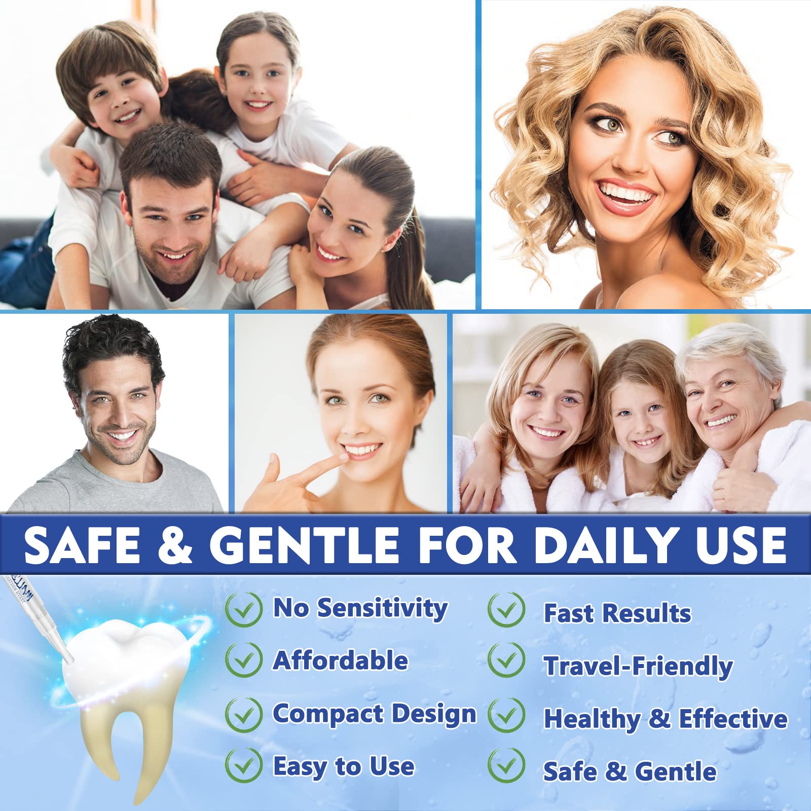 Teeth Whitening Pen(3 Pens), Teeth Whitengin Kit Pen (Coconut)