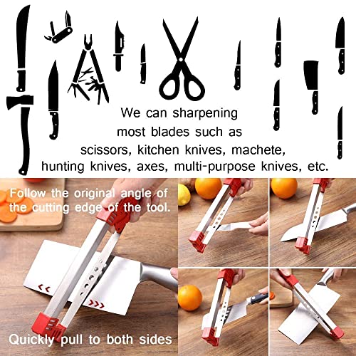 Kitchen Knife Sharpener,Honing Steel,Speedy Knives Sharp,Chef Professional Work Rod, Choice Blade Diamond,Small Whetstone System, Pocket Axe Scissor Sharpening Wet Stone Oil Kit Ceramic Angle Set