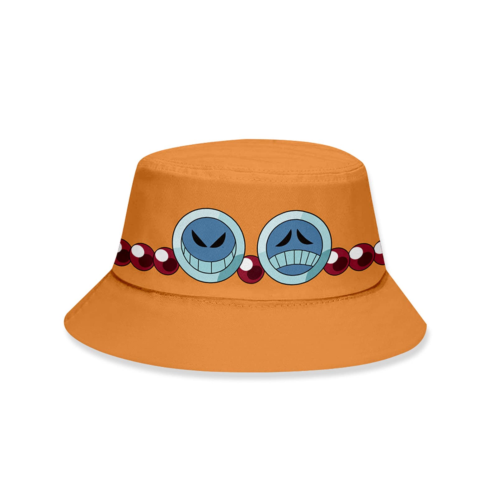 Pure Pang Anime Cosplay Fishman Hat Outdoor Sun Protection Cosplay Summer Bucket Hat for Mens Womens(Ace,OneSize)