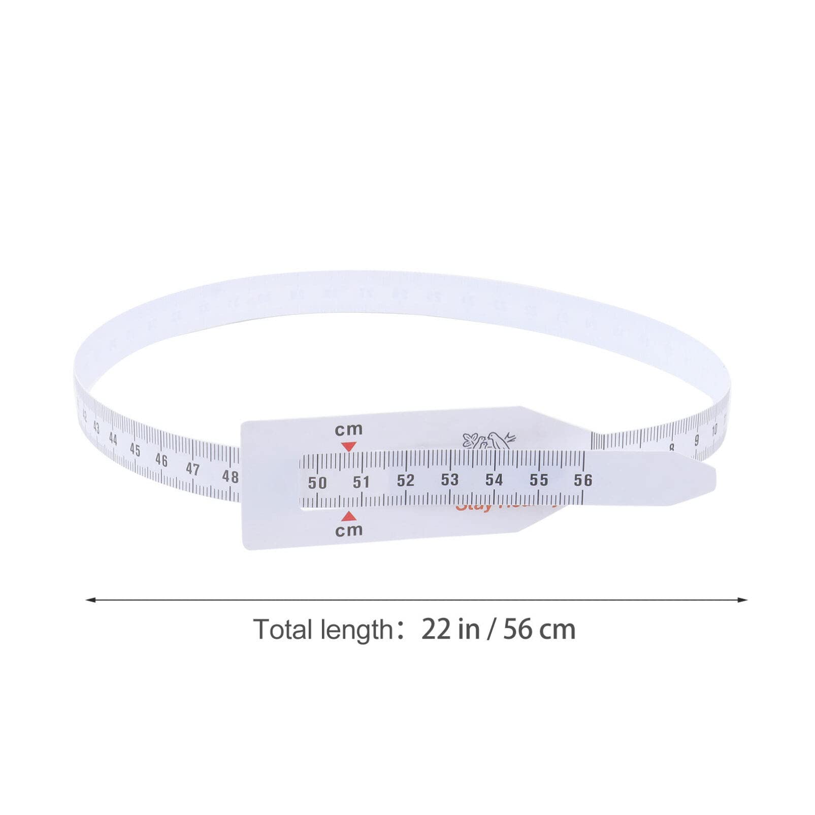 TEHAUX Head Circumference Measuring Tape, Measure Rulers for Pediatrics, Plastic, Reusable, Non- Stretchable with End Insert (6Pcs 22inch)
