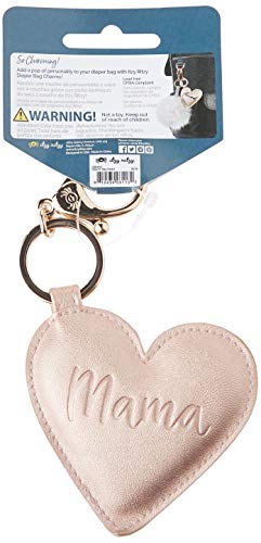 Itzy Ritzy Diaper Bag and Purse Charm, Keychain and Luggage Marker; Measures 6β Long and 3β Wide; Features Durable Clasp and Trendy Gold Hardware, Gold