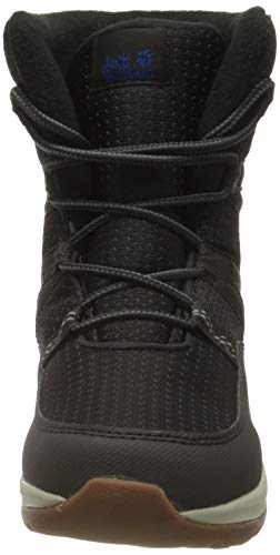 Jack Wolfskin Polar Bear Texapore High Hiking Shoes Boot, Phantom/Off-White, 3 US Unisex Big Kid