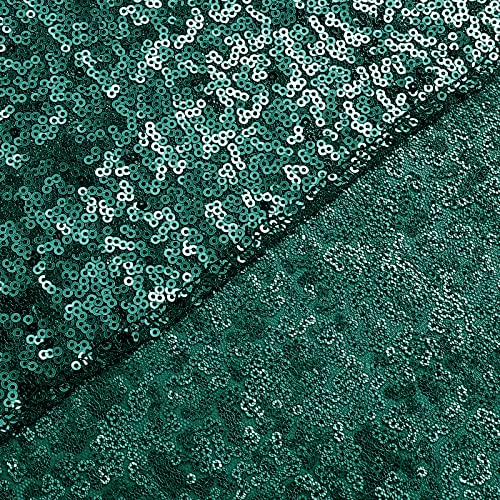 Sugargirl Dark Green Sequin Backdrop Curtain 2 Panels 2FTx8FT Glitter Dark Green Background Drapes Sparkle Photography Backdrop for Party Wedding Birthday Wall Decoration