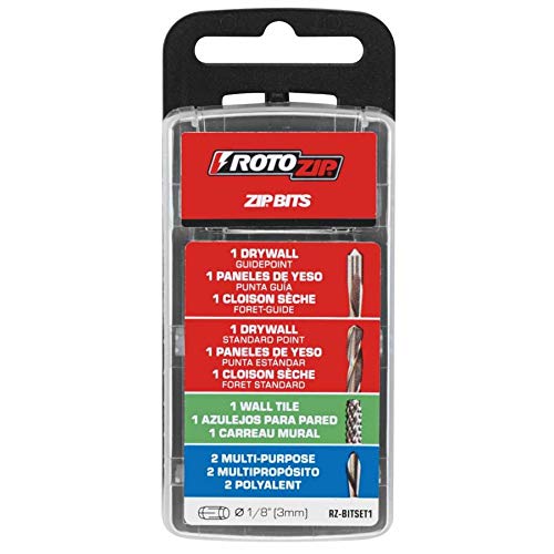 RotoZip RZ-BITSET1 Bit Set, 5-Piece, 1/8"