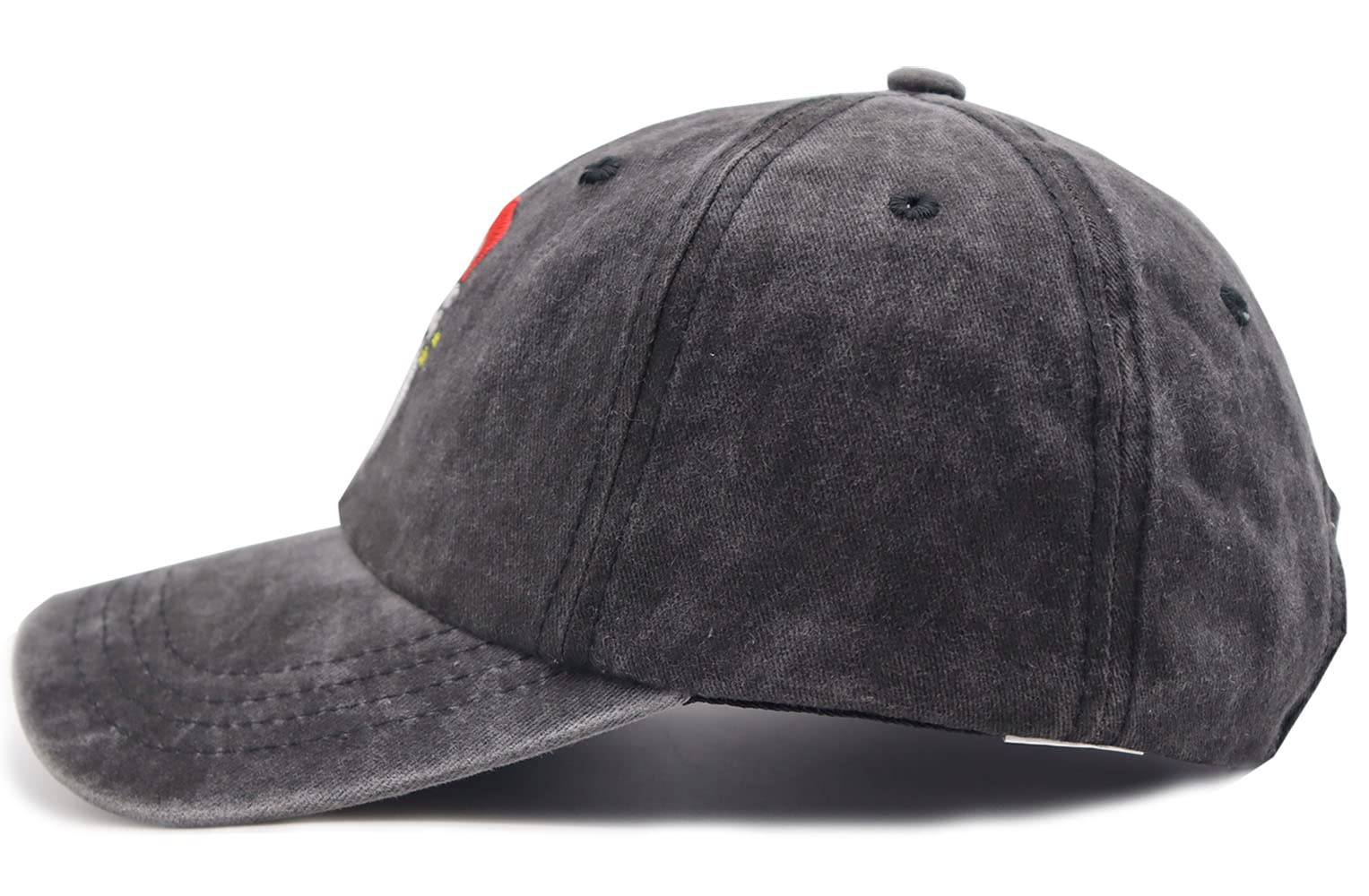 KKMKSHHG Merry Christmas Hat for Men Women, Funny Gifts, Embroidered Adjustable Denim Distressed Washed Santa Baseball Cap