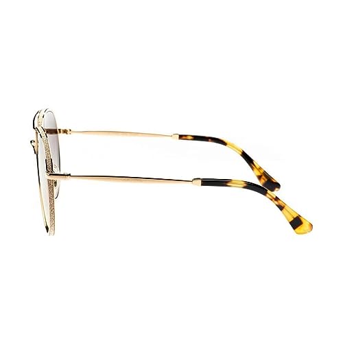 JIMMY CHOO Aviator Sunglasses Triny/S J5GJL Gold/Honey Havana 59mm