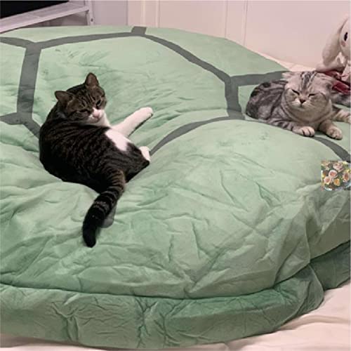 Purism Turtle Shell Pillow Turtle Dresses Wearable Turtle Shell Plush Toy Big Turtle Shell Pillow Stuffed Soft for Sleeping Cushion Cosplay Game, Gift for Kids Adults (60 inch)