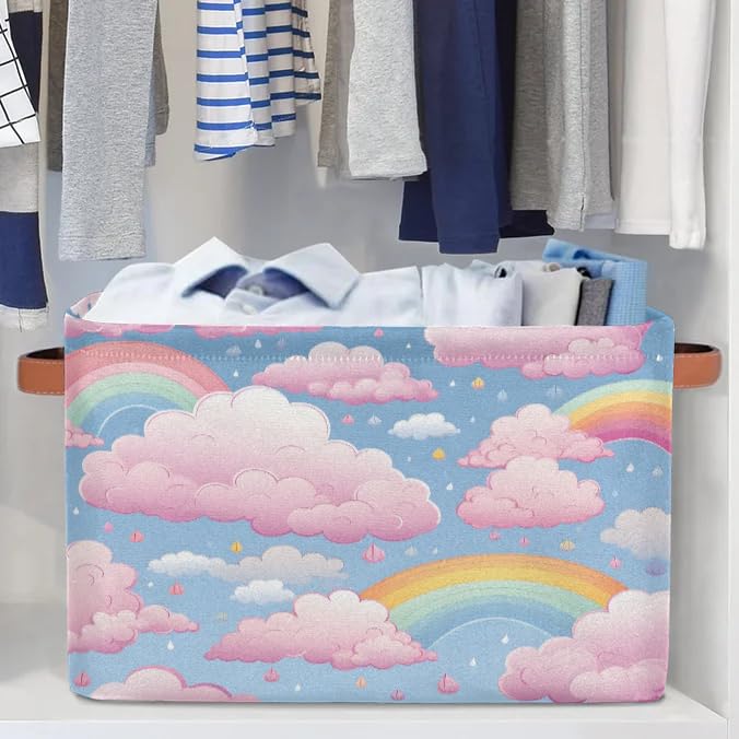 SinSenMa Tie Dye Storage Baskets with Handles, Abstract Swirl Foldable Cubes Storage Box Bin,Waterproof Open Shelf Basket Organizer Gift Baskets for Toy Clothes Bedroom Nursery Home Decorative