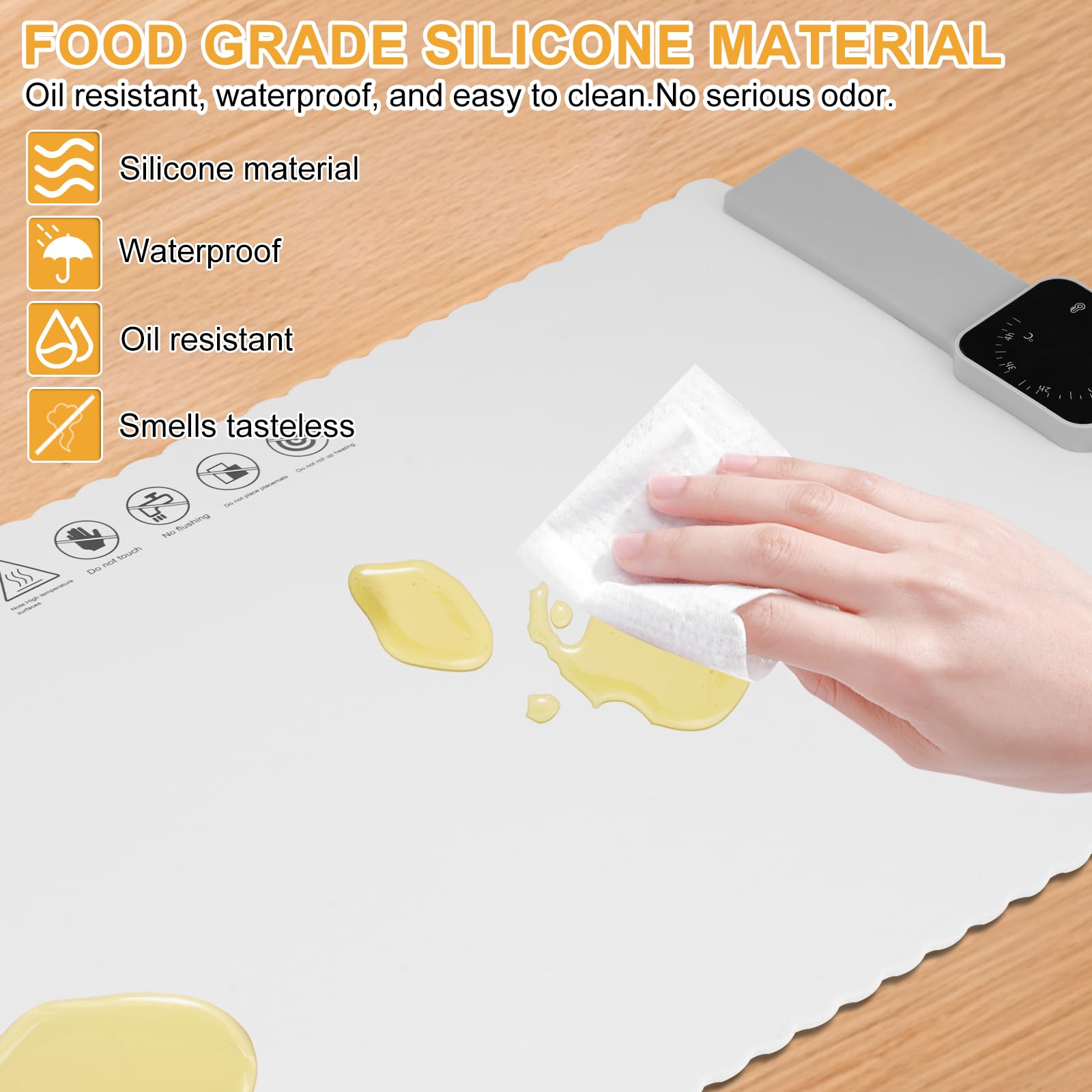 Ymjoinmx Foldable Food Warmer Electric Food Warming Tray 24x15.6in with 60-100℃ Temperature Adjust,4H Timing,Portable Warmer for Home,Picnics, Party, Buffets, etc 110V