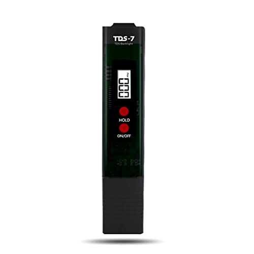 REALEGO TDS Meter, Backlight Water Tester with 0-9990 PPM Measurement Range Portable for Hydroponics, Swimming Pools, Household tap Water Quality Testing (Translucent)