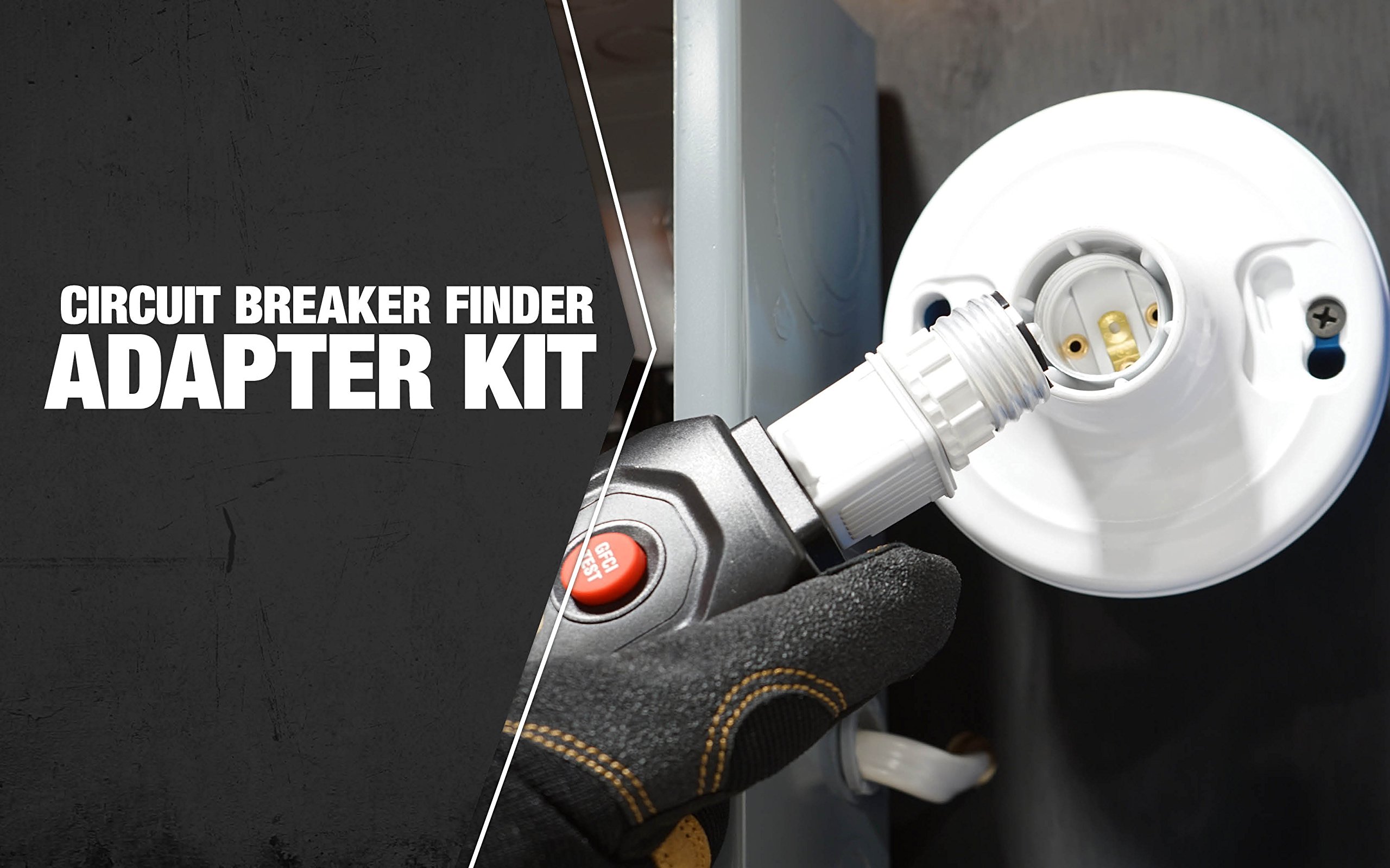 Southwire 58292240 60030S Circuit Breaker Finder Adapter/Accessory Kit; Includes Alligator Clips and Light Bulb Circuit Adapter (Compatible with Southwire 's 41210S Circuit Breaker Finder)