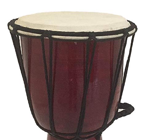 JIVE Djembe Drum Bongo Congo African Drum Wooden Hand Drum Professional Sound (12" High - Painted)