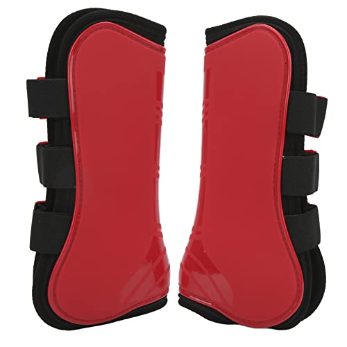 Tnfeeon 2pcs Horse Front Tendon Boots,Adjustable Horse Front Legs Support Boots Horse Leg Protective Wraps Lightweight Horse Riding Equestrian Equipment