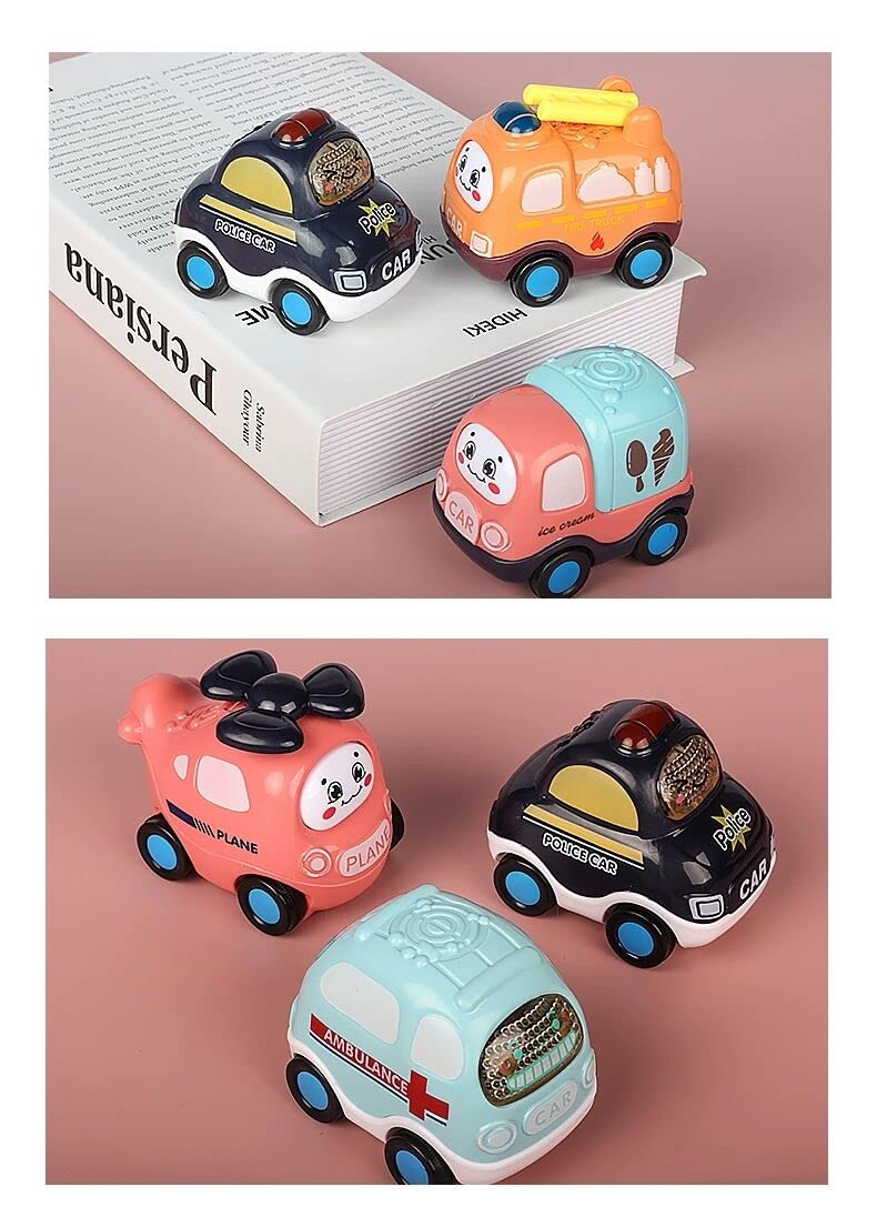 Return Force inertial car Toy Children inertial Engineering car 7 Sets