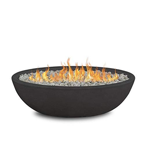 Riverside Oval Propane Fire Bowl in Shale by Real Flame