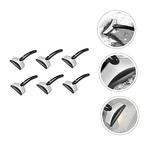 Yardwe 18 PCS Stainless Steel Snow Shovel Stainless Spatula Stainless Steel Scraper car Window Squeegee Snow Brush for car Auto Windshield Snowbrush car ice Scraper Frost Removal Shovel