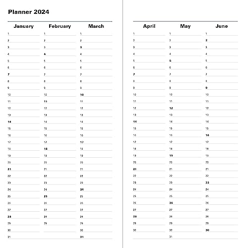 Letts Classic Slim week to view with appointments and planners 2024 diary - black