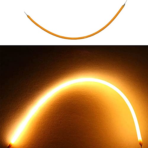 Treedix LED Filament Flexible Lamp Parts Warm DC 3V 2200K Diodes Flexible Filament Bulb (80mm/133mm300mm)