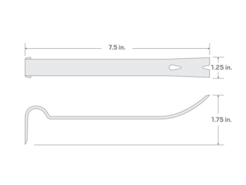TEKTON 7-1/2 Inch Flat Pry Bar | 3305