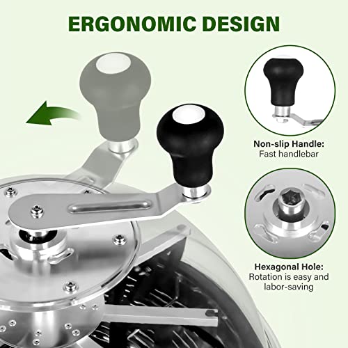 iPower Bud Trimmer Leaf Bowl Machine 19 inch with Electric Spinner Automatic Twisted Spin, Sharp Stainless Steel Blades, Adjust Speed and Direction, Scissors Included for Hydroponics