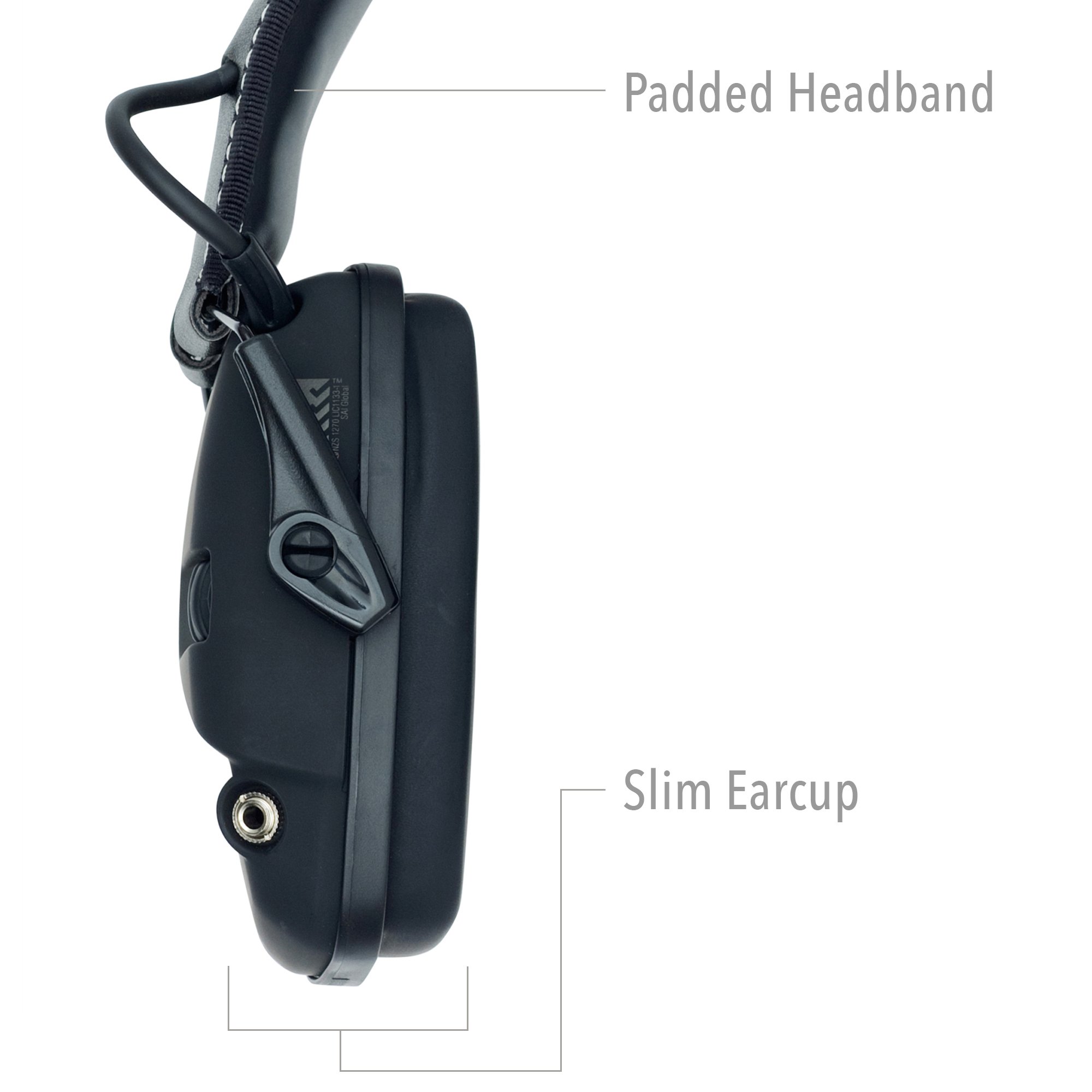 Howard Leight by Honeywell Impact Sport Sound Amplification Electronic Shooting Earmuff with Hard Case (R-02601)