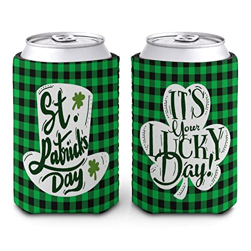 St. Patrick's Day Beer Can Koozies Coolers Sleeves For Wedding Favor Anniversary Birthday Gift Bachelor Party Favors(1Pcs)