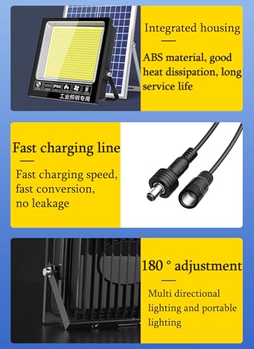 ZXXHNNAIH Solar Street Light IP66 Waterproof Street Solar Light,with 19 Ft Cables Light Sensor Solar Light,for Basketball Court, Road, Yard