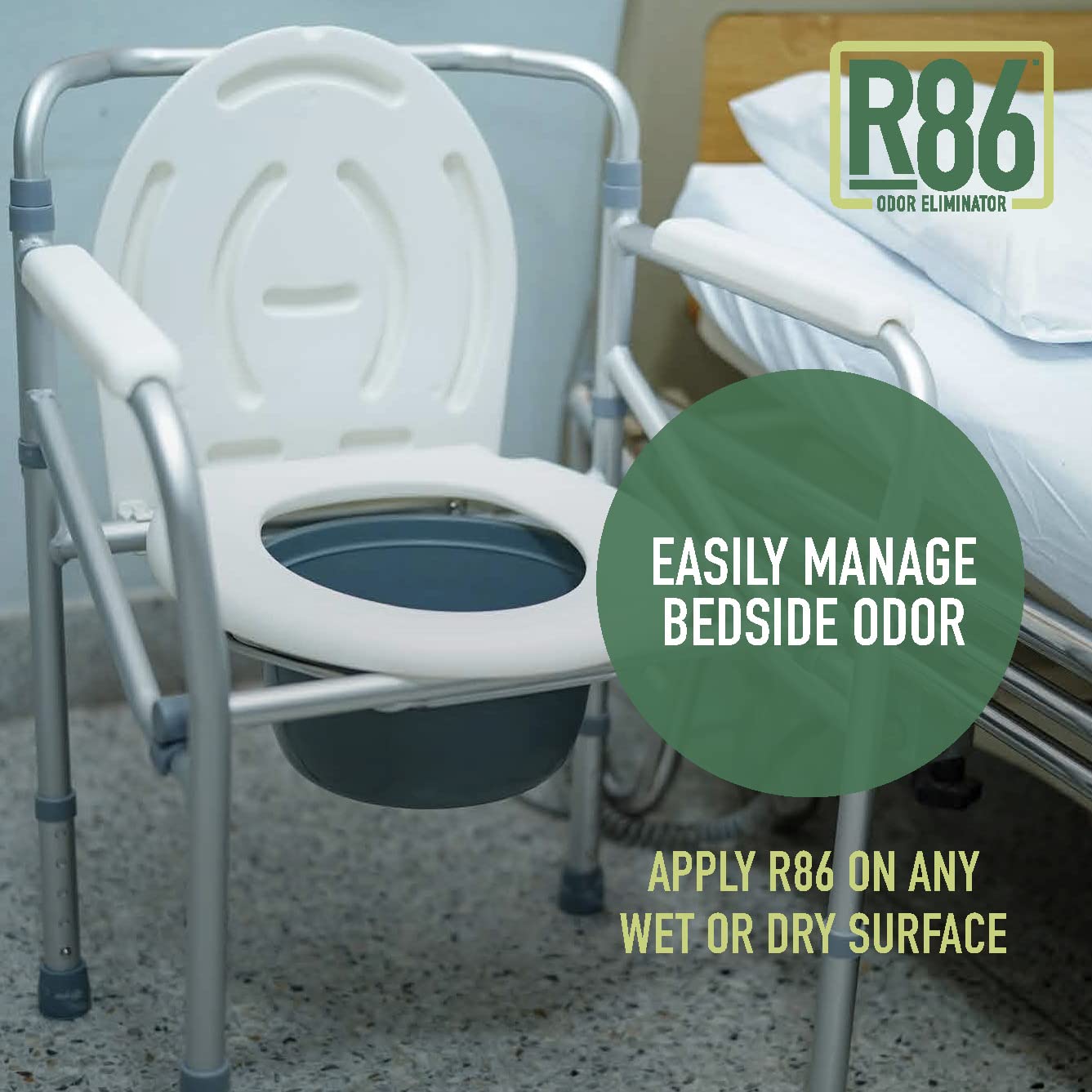 R86 Biological Odor Eliminator - Neutralize Urine Odor, Diaper Pail Odor β Use As Fabric Spray For Bedding, Mattress, Clothing β Laundry Additive - Natural Formula, Use Wet or Dry