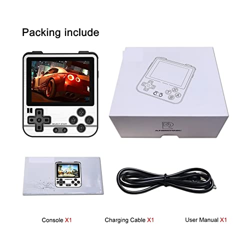 RG280V Retro Gaming 16G/64G-5000 Gaming 2.8in IPS Screen Retro Portable Mini Handheld Game Console (Color : Silver 16G)