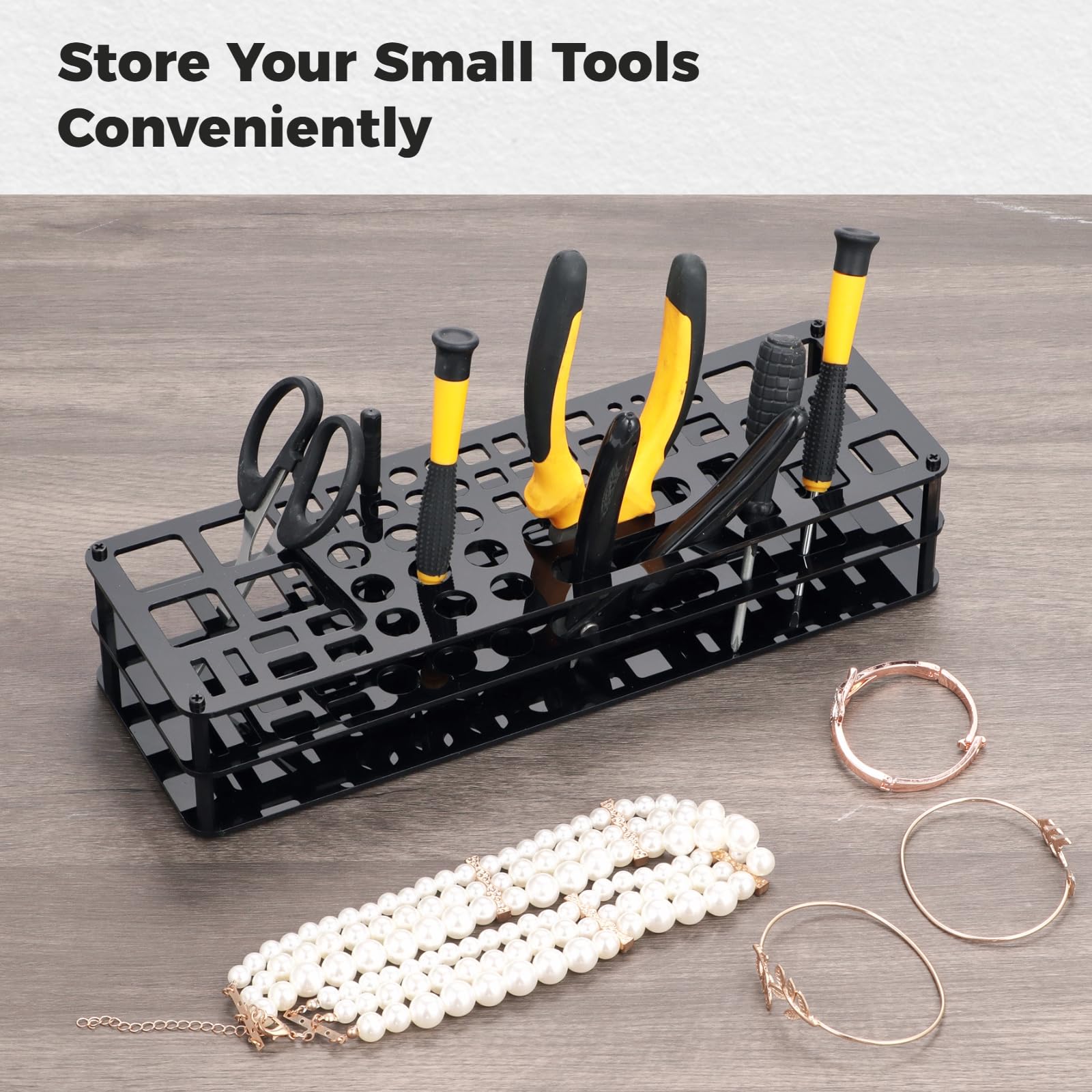 Screwdriver Storage Rack, 3-Layer Small Repair Tools Holder Shelf, Desktop Screwdriver Organizer