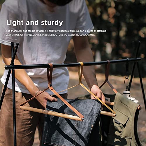 WODMB 1pc Beech Wood Clothes Rack Not Easy to Slip Off High Load Bearing Capacity Good Toughness Suitable for Traveling (Color : E, Size : 41.7 * 1.5 * 21.2 cm)