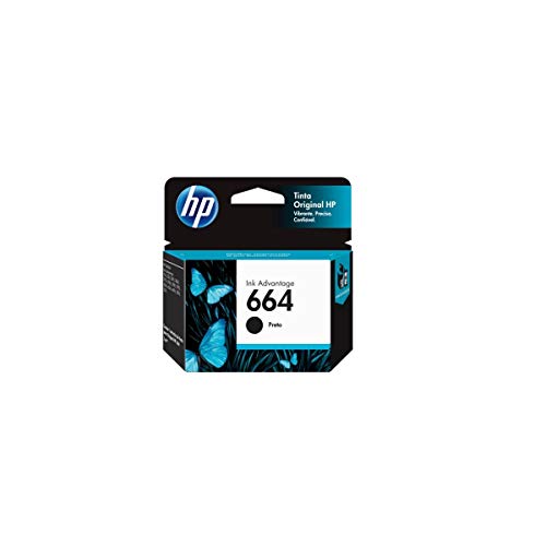 HP Cartucho De Tinta 664 Negra