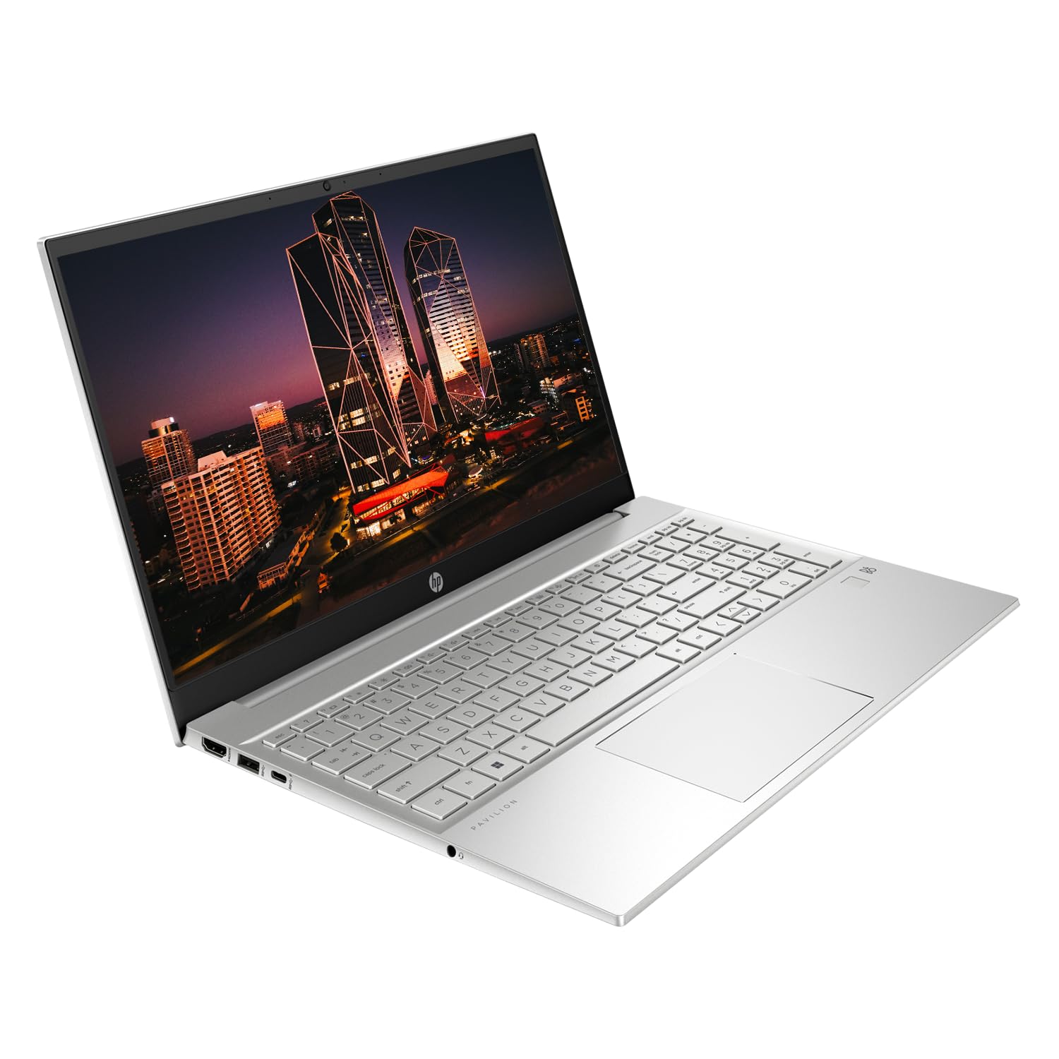 HP Pavilion Business Laptop, 15.6” FHD Touchscreen Display, Intel Core i7-1355U Processor, NVIDIA GeForce MX550, 32GB RAM, 1TB SSD, FP Reader, Backlit KB, Wi-Fi 6, Webcam, HDMI, Windows 11 Pro, Silver