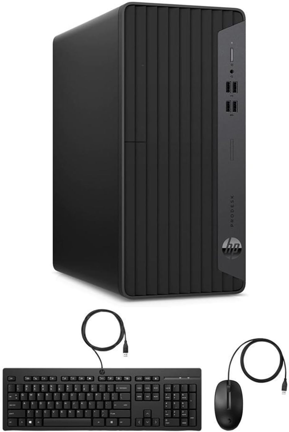 HP ProDesk 400 G7 Tower Business Desktop, Intel Core i5-10500 Processor, 16GB RAM, 1TB SSD, DisplayPort, HDMI, DVD-RW, RJ-45, Wi-Fi, Wired Keyboard & Mouse, Windows 11 Pro, Black